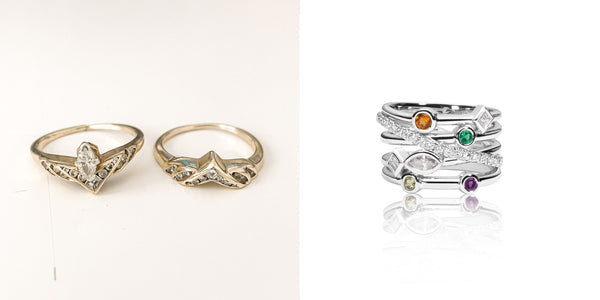 JEWELRY REDESIGN STORY #38: Engagement Ring Redesign to Highlight Life ...